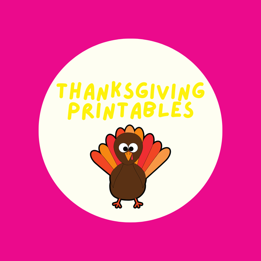 Thanksgiving Themed Learning Printables – Play Learn Create - Early ...