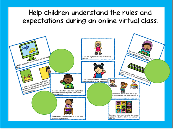 Virtual Learning, Online Learning Social Skills Story – Play Learn ...