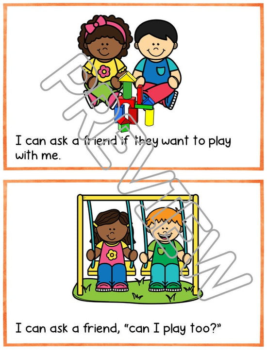 Playing with Friends Social Skills Story – Play Learn Create - Early ...