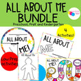 All About Me Theme Activity Bundle for Preschool, PreK and Kindergarte ...