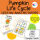 Pumpkin Life Cycle Lesson and Activities for Preschool, PreK and Kinde ...